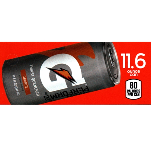 Orange Gatorade Label
