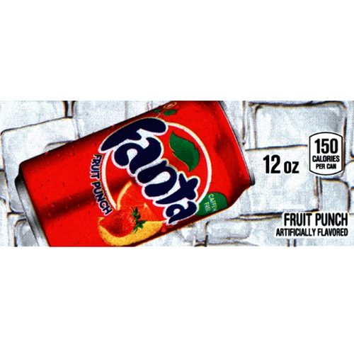 D & S Vending Inc - DS42FFP12 - Fanta Fruit Punch Label (12oz Can with ...