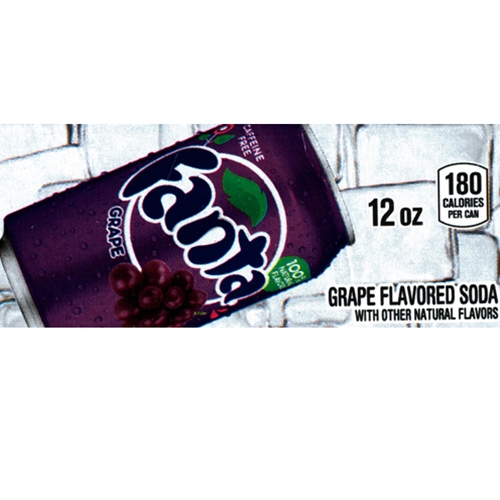 D & S Vending Inc - DS42FG12 - Fanta Grape Label (12oz Can with Calorie ...
