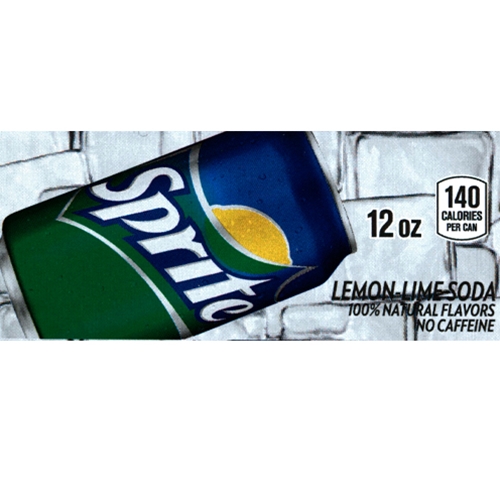 D & S Vending Inc - DS42S12 - Sprite Label (12oz Can with Calorie) - 1 ...
