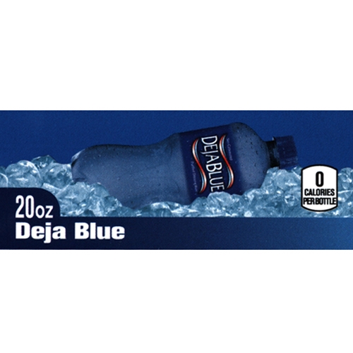 D & S Vending Inc - DS42DBW20 - Deja Blue Water Label (20oz Bottle with ...