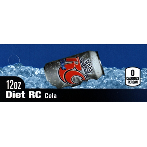 D & S Vending Inc - DS42RCD12 - RC Diet Cola Label (12oz Can with ...