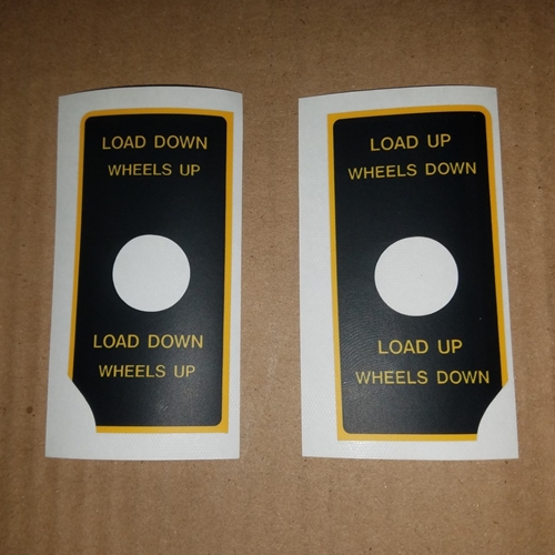 D & S Vending Inc - DS1275Q - Lectrotruck Load Up/Load Down Decals
