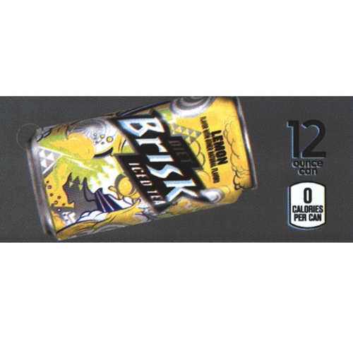 D & S Vending Inc - DS42BLITD12 - Brisk Lemon Diet Iced Tea Label (12oz ...