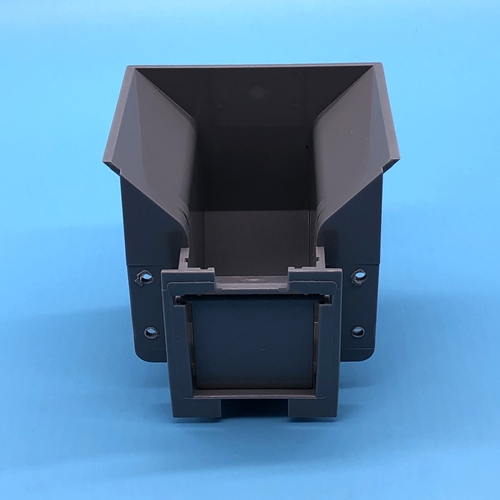 D & S Vending Inc - D23373-01 - AMS Gray Coin Return Cup & Flap- Plastic